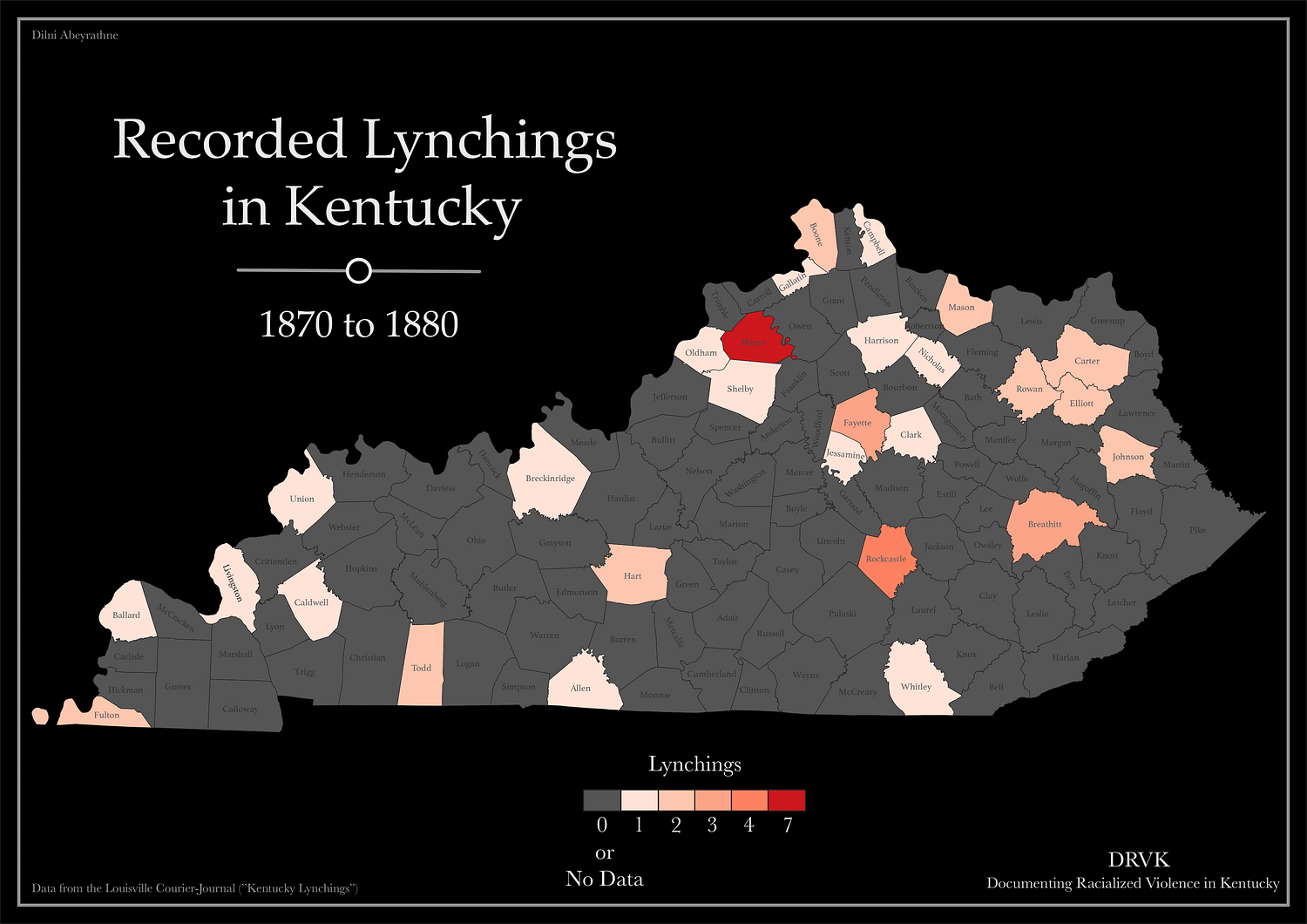 Maps – Documenting Racial Violence in Kentucky, 1880-1955